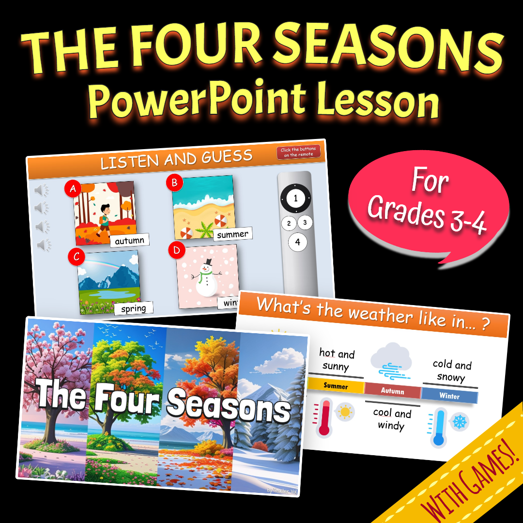 The Four Seasons - Grade 3-4 PowerPoint Lesson – Teacher Val