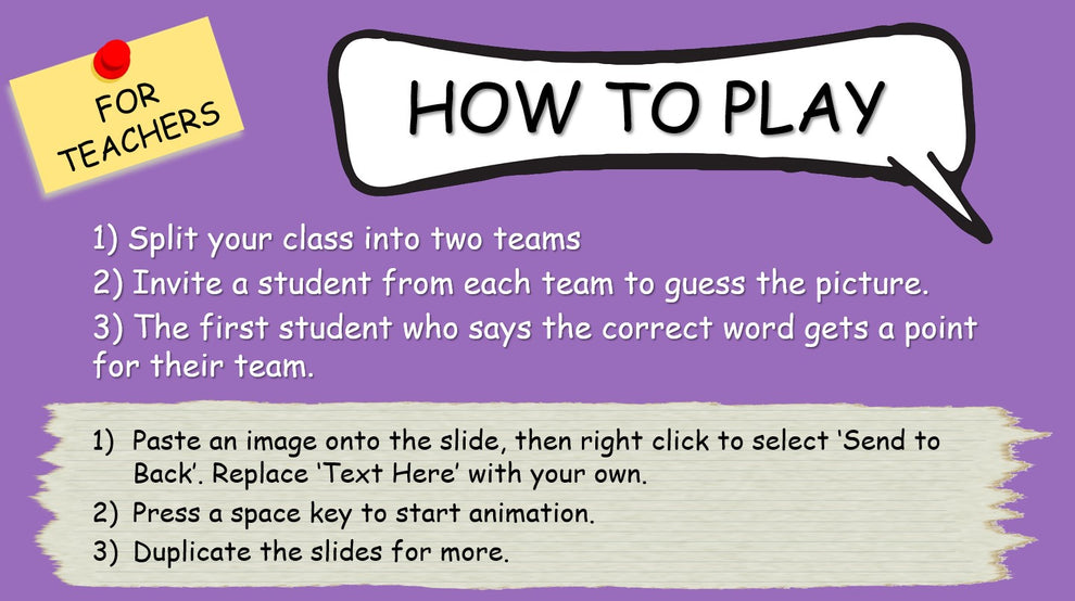 Hidden Picture PPT Game Template – Teacher Val