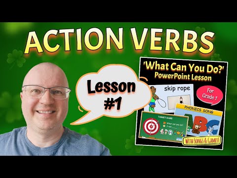 Action Verbs PPT Bundle - Two PPT Lessons for Grade 1 Students (Save ...