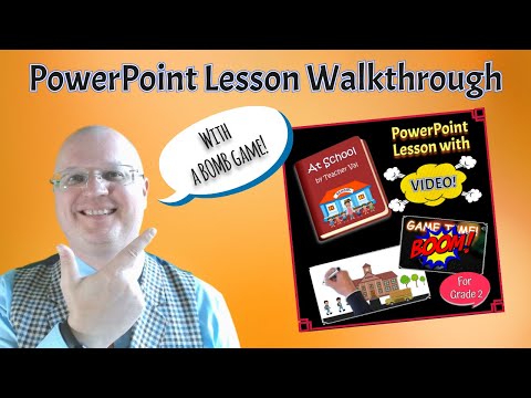At School - Grade 2 PowerPoint Lesson with Video – Teacher Val