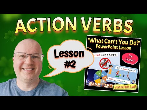 Action Verbs PPT Bundle - Two PPT Lessons for Grade 1 Students (Save ...